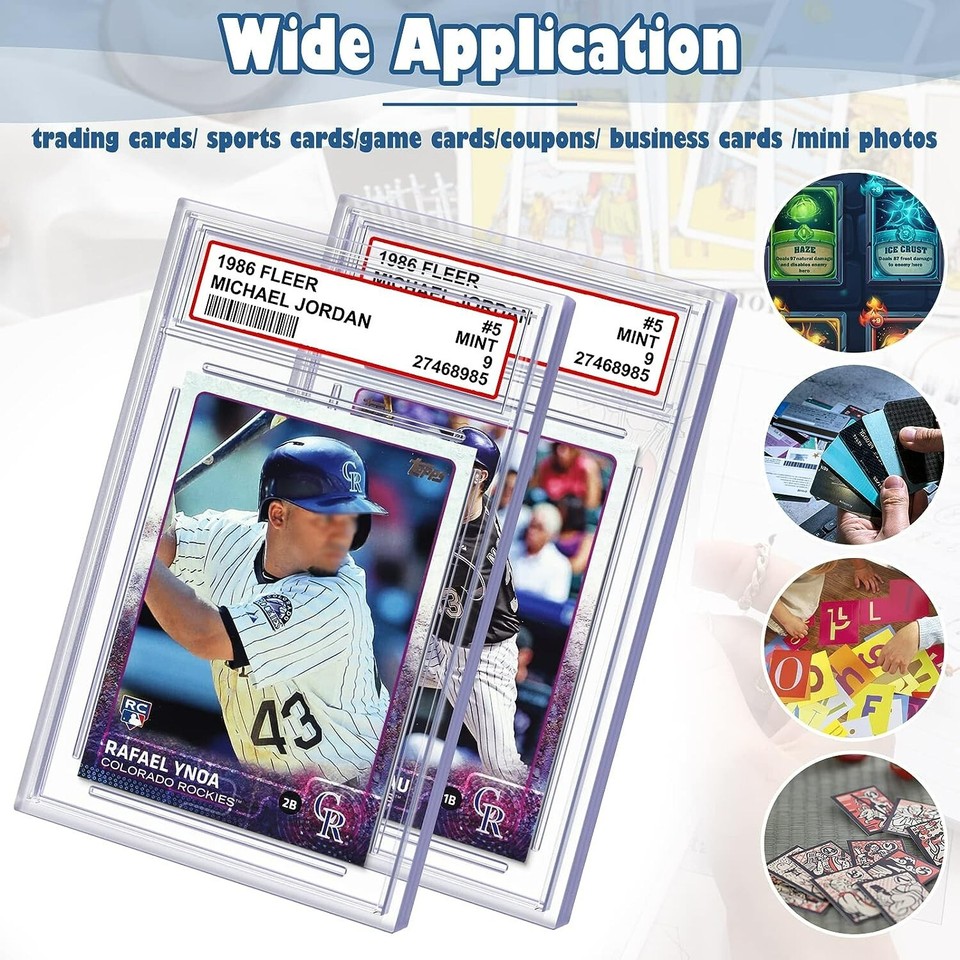 Card Case Holder - Graded Slab - Label Position - Wide Application - 5 ...