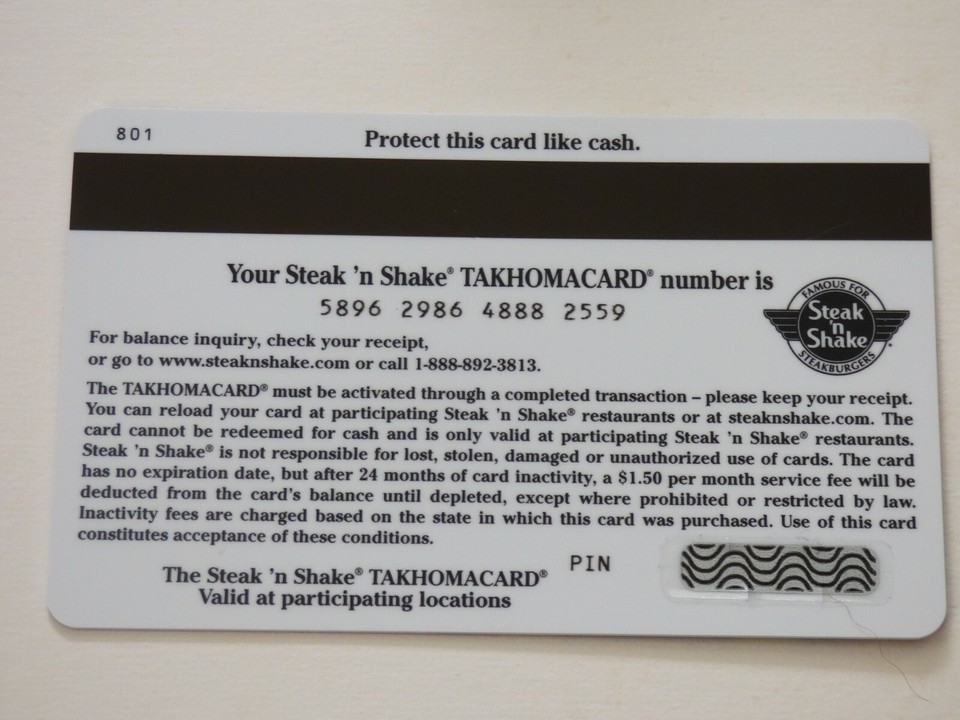 Steak 'n Shake Gift Card Colorful Foil Mother's Day - MOM - No Value ...