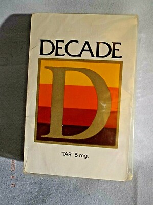 Vintage DECADE Cigarettes Playing Cards SEALED Stardust New Free ...