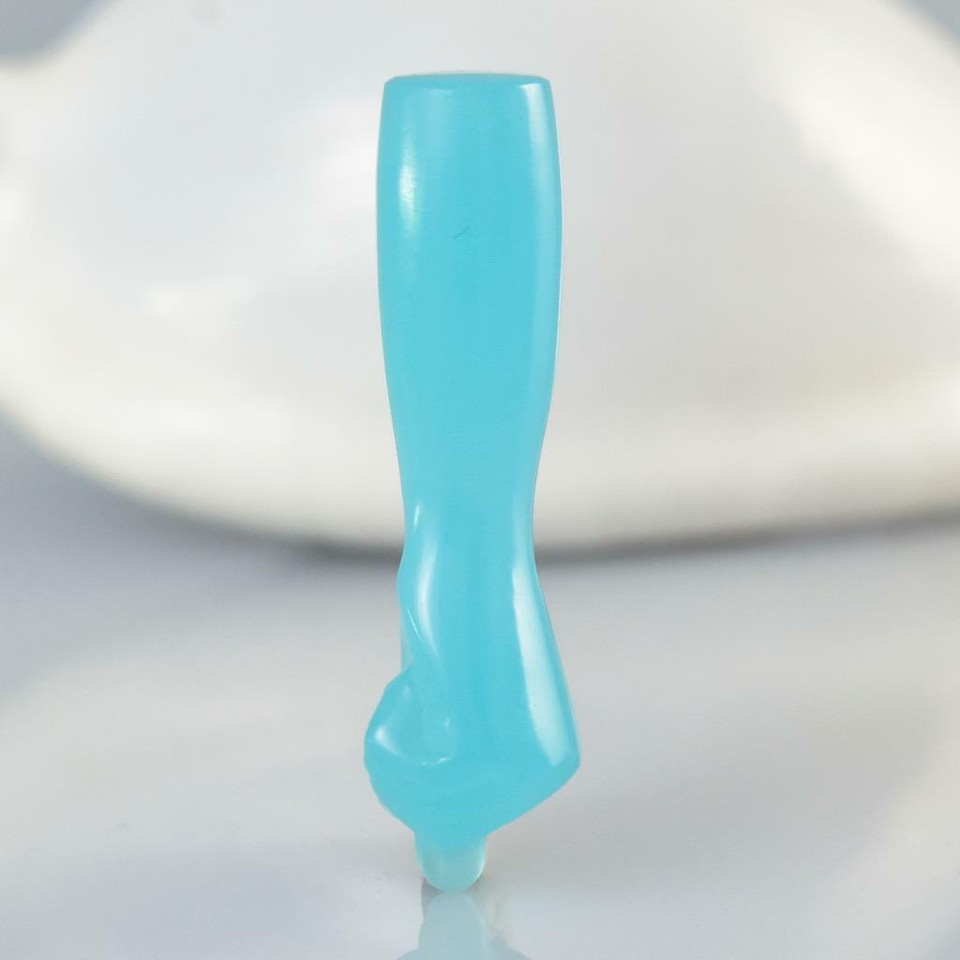 Blue Chalcedony Mano Fico Figa Gesture Carving for Protective Amulet 5. ...