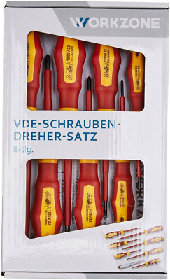 Schraubendreher Schraubenzieher Set 8-teilig Spannungsprüfer VDE GS ...