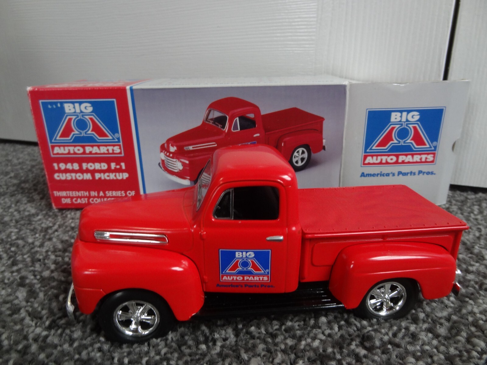 '48 Ford F-1 Custom Pickup Die Cast BANK Limited Big A Auto Parts 1:25 ...