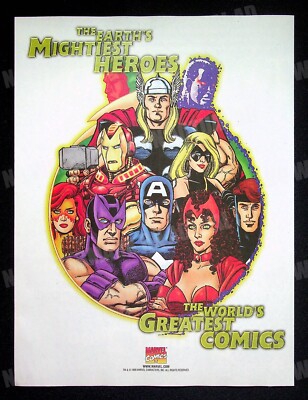 The Avengers Marvel Comics 2000 + Twilight Zone Print Magazine Ad ...