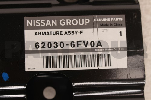620306FV0A Genuine Nissan ARMATURE ASSY-F 62030-6FV0A | eBay