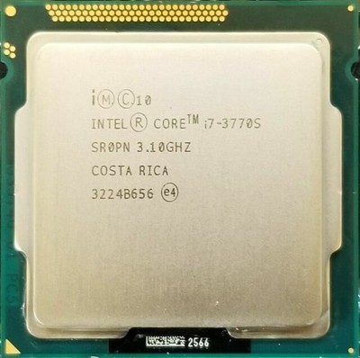 Intel Core i7-3770S 4 cores 8 threads SR0PN 3.1GHz LGA1155 Socket H2 ...