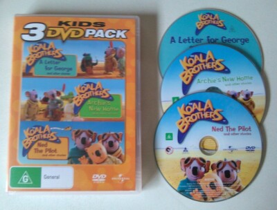 THE KOALA BROTHERS dvd set REGION 4 kids series VOLUME 1 2 3 abc RARE ...