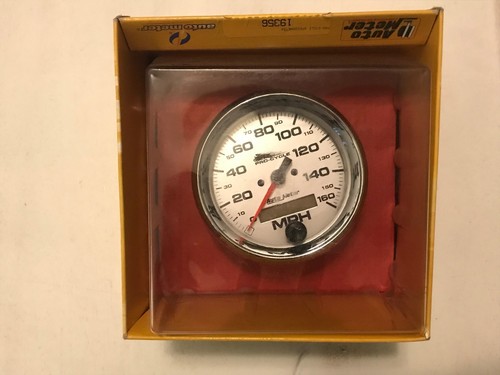 Auto Meter Pro-Cycle Electric Speedometer 3-3/4 in. Silver Dial Face ...