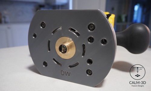 Dewalt DCW600 Compatible Plunge Router Base for 35mm Brass Guide Bushes ...