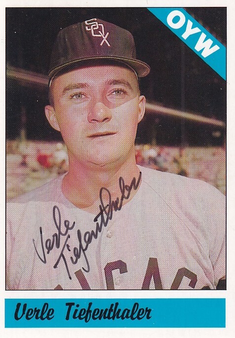 Verle Tiefenthaler Chicago White Sox (1962) One Year Wonder SIGNED CARD ...