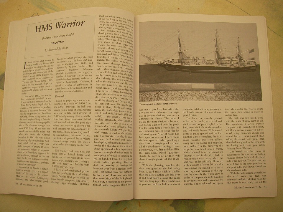 Modellers draught plans Gurnard scale pilot boat + Model Shipwright no ...