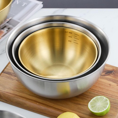 Steel Graduated Salad Bowl for Noodles Fruits and Veggies | eBay Australia