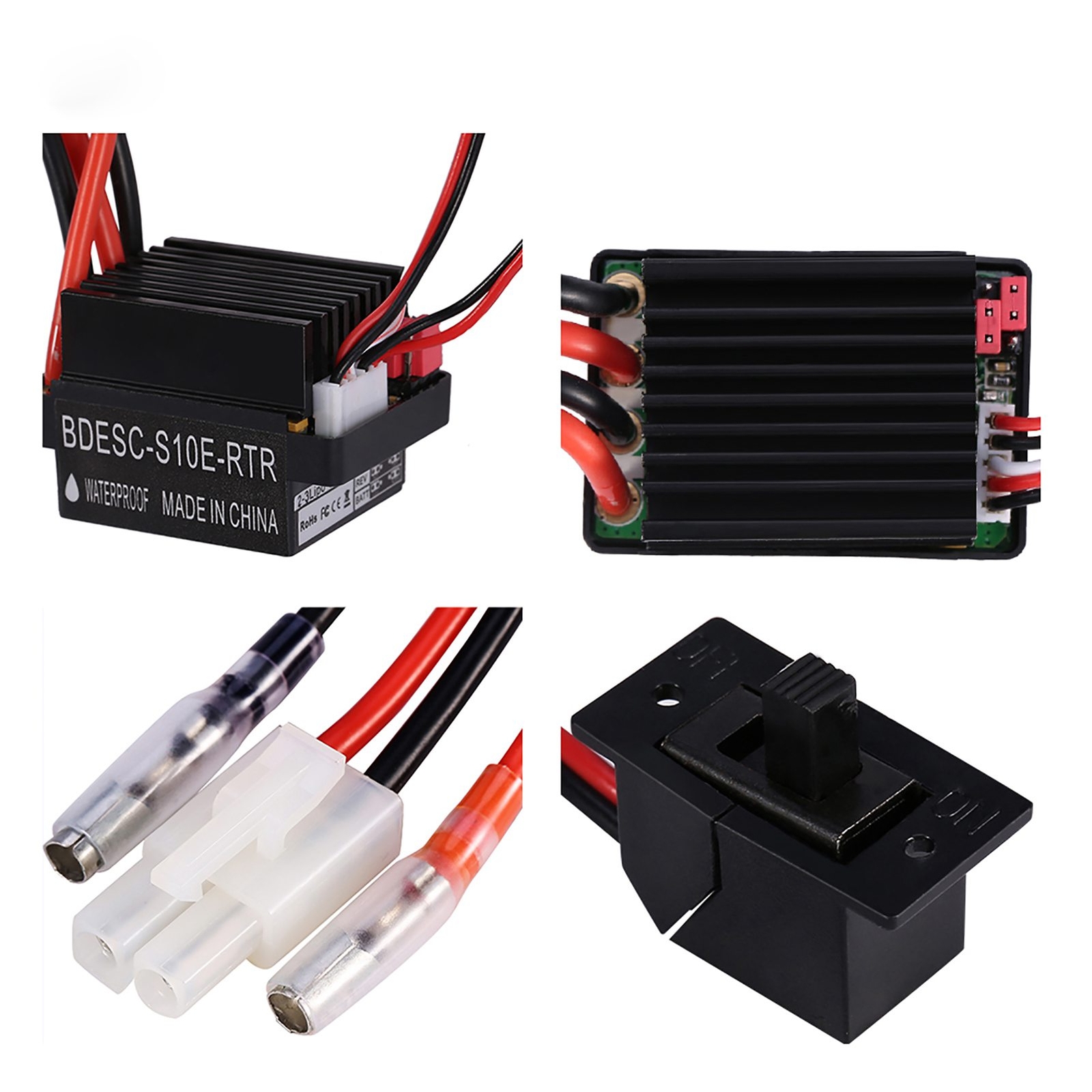 320A Brushed Electronic Speed Controller For RC Ship Boat Car Model RC ...