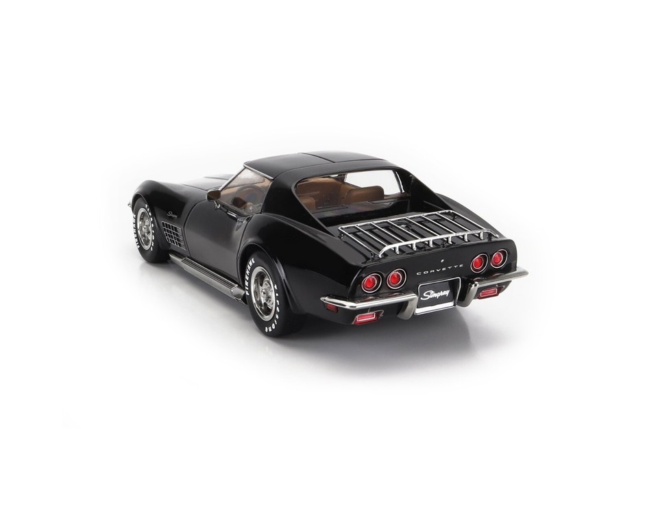 1972 CHEVROLET CORVETTE C3 MATTE BLACK 1:18 SCALE BY KK SCALE ...