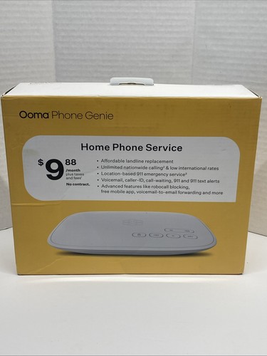 Ooma Phone Genie VoIP Home Phone Service - White (100-0474-100) | eBay
