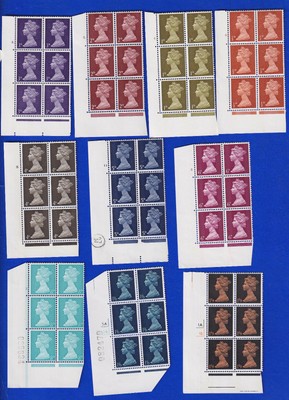 27 pre decimal machin cylinder blocks with listed varieties retouch ...