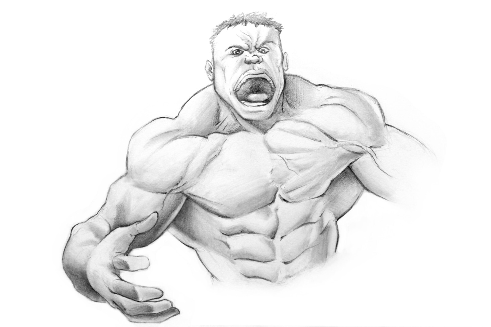 Incredible Hulk Outline