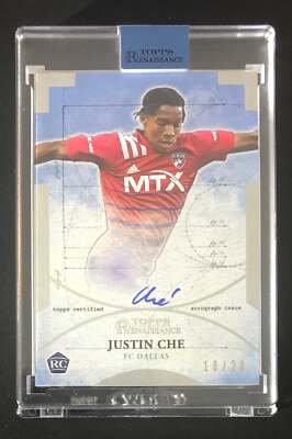 2022 Topps MLS Renaissance Auto Base Dallas Justin Che JC2 18/20 | eBay