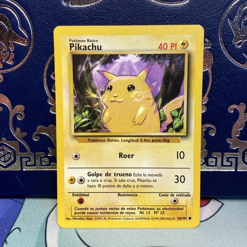 SPANISH 1999 Pokemon - Pikachu Base Set SPANISH 58/102 SPANISH | eBay