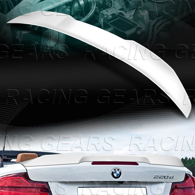 W-POWER PEARL WHITE TRUNK SPOILER FIT 15-21 BMW 220i 230i M240i ...