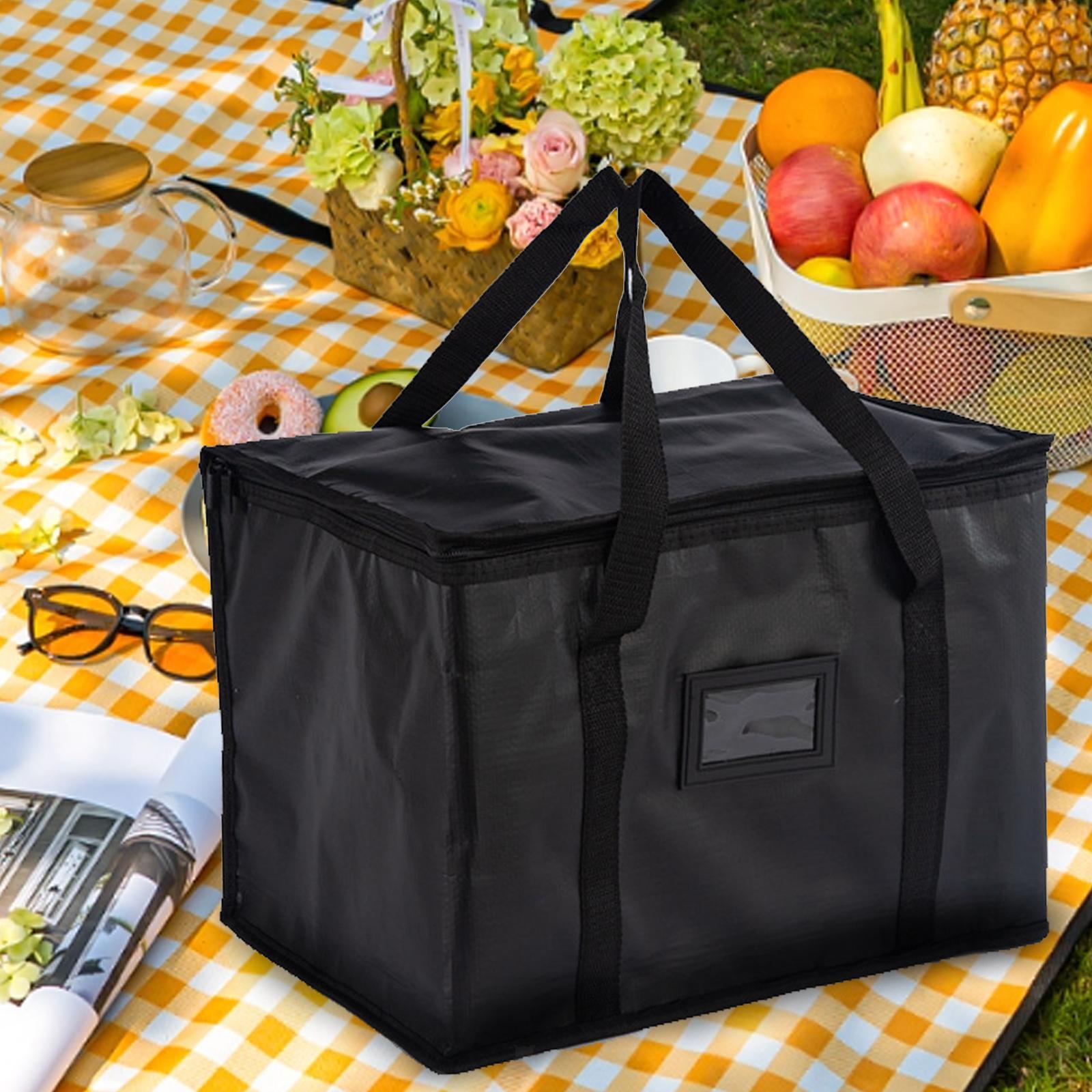 Insulated Cooler Bag Durable Keep Food Hot or Cold Insulated Grocery ...