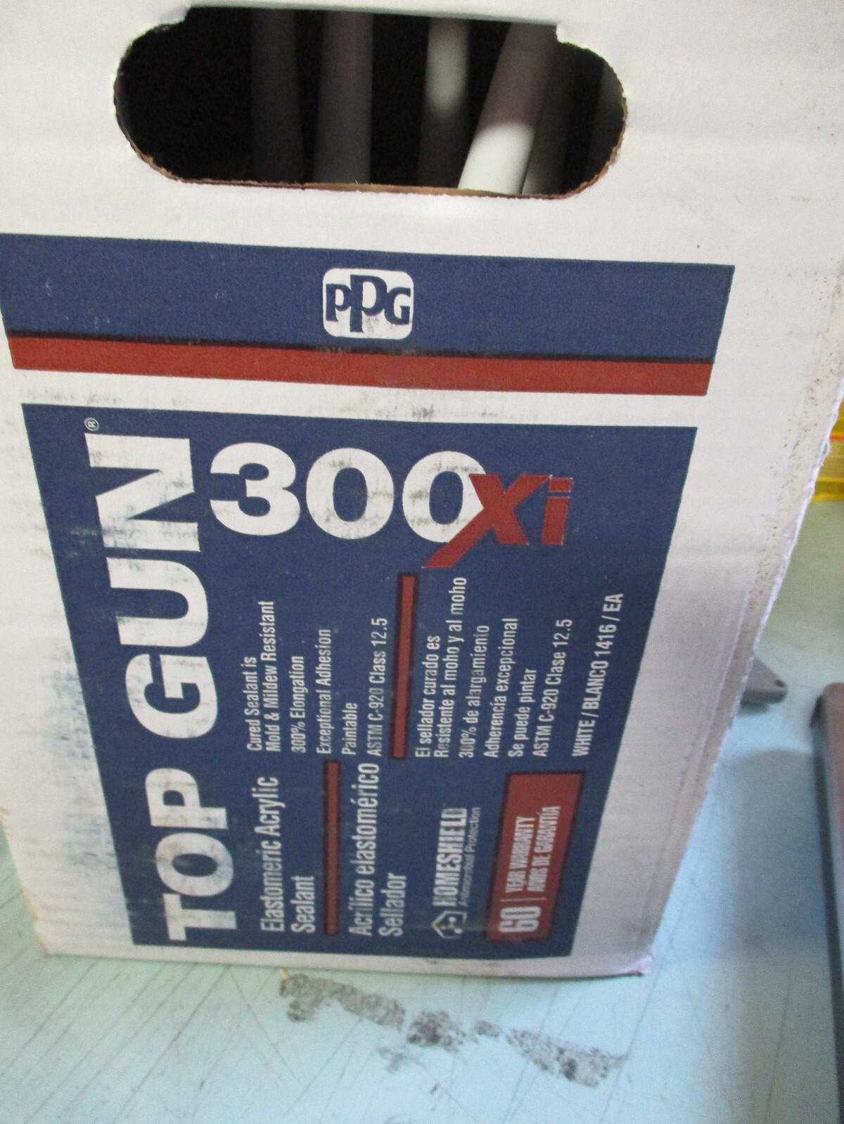 Top Gun 300 White 1416 Elastomeric Siliconized Acrylic Sealant 10.1oz ...