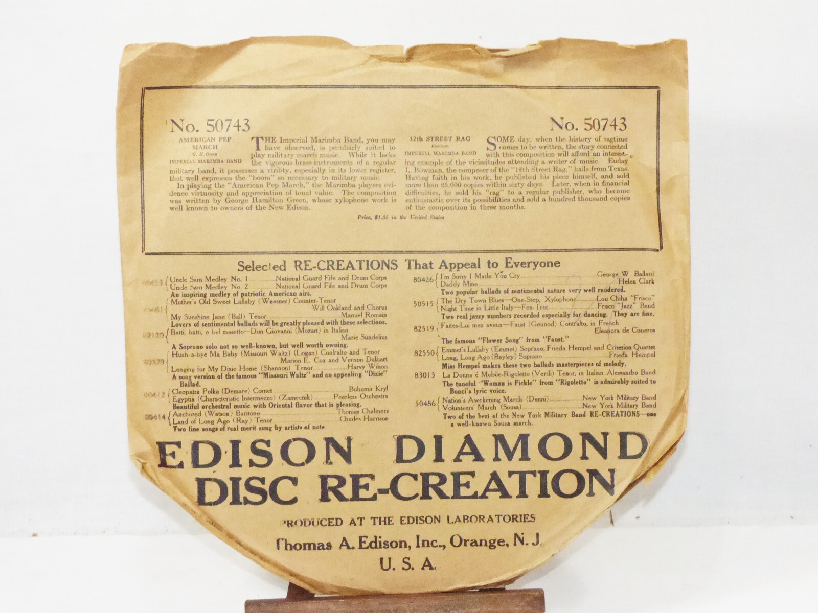 Edison Diamond Disc model C250 | eBay