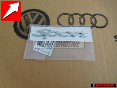 Original VW SPORT Rear Boot Badge Emblem Chrome - 1C0853675 GX2 | eBay