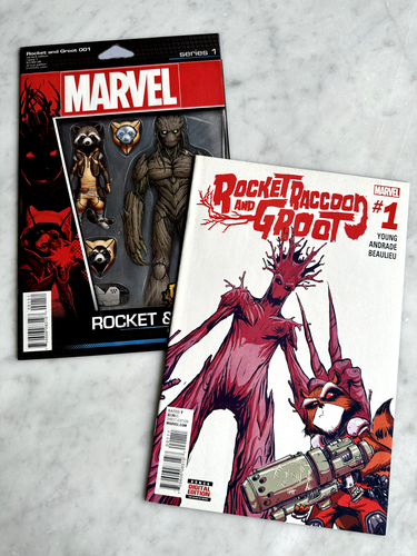 Rocket Raccoon and Groot #1 KEY Set of 2 Variants in HG! (Marvel, 2016 ...