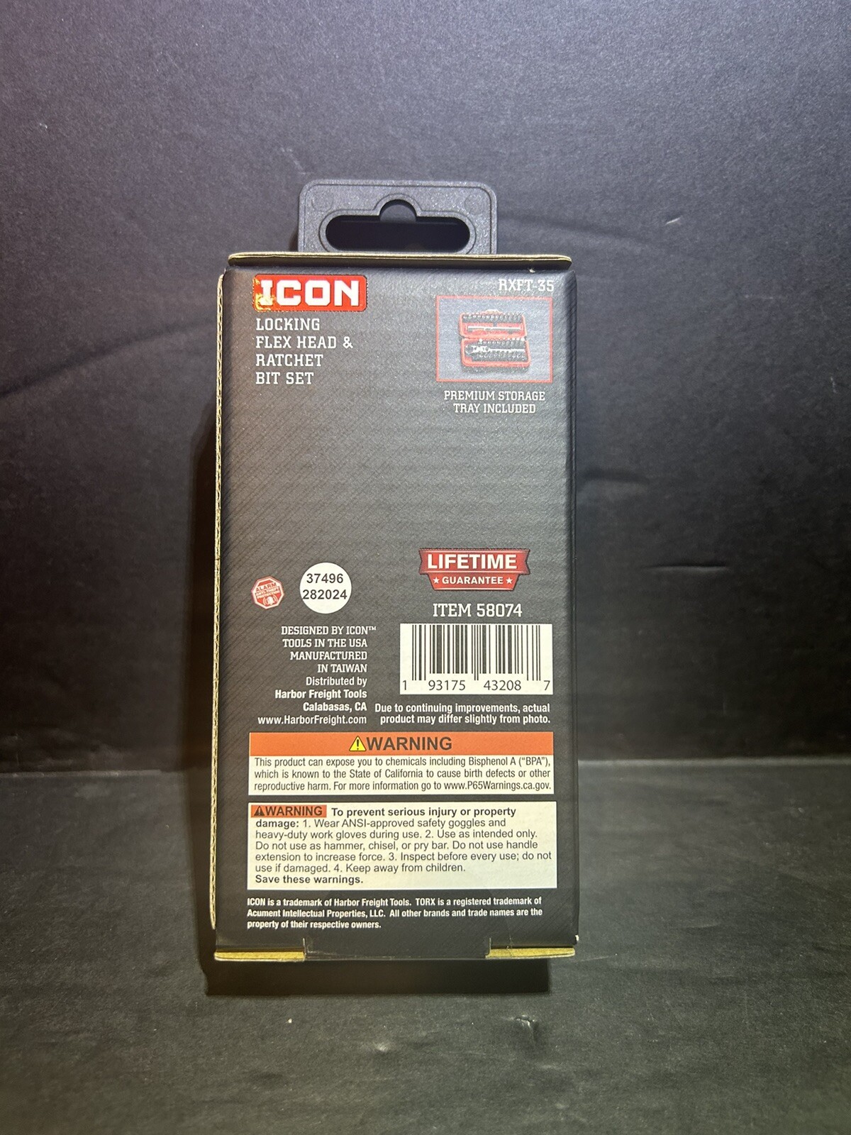 ICON Locking Flex Head Ratchet and Bit Set 35-Piece RXFT-35 for sale ...
