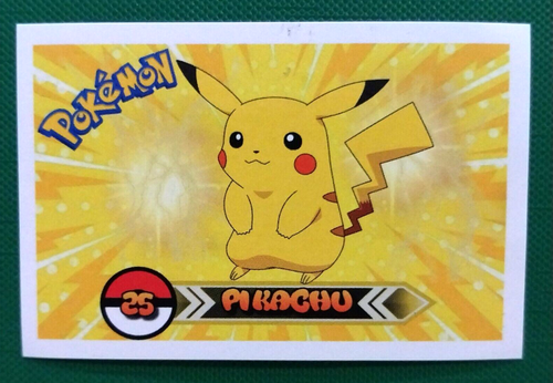 POKEMON INDIGO LEAGUE Sticker #025 PIKACHU South America Edition PERU ...