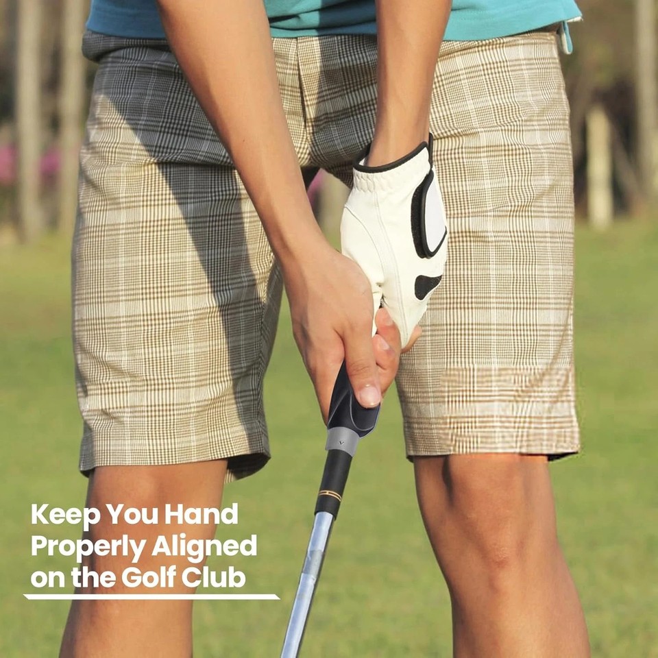 Clip-On Golf Grip Trainer, Golf Swing Training Aid for Improving Proper ...