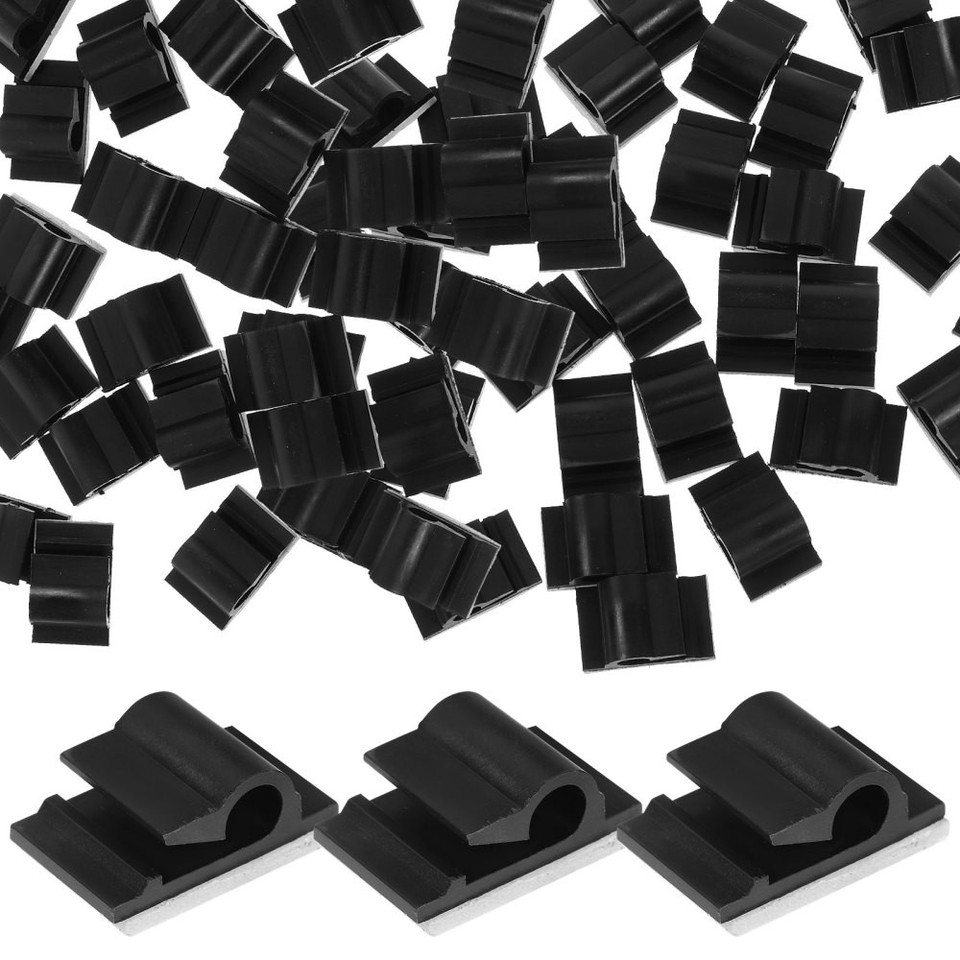 2 Pieces Clamp Line Card Mini Cable Clips Clamps Adhesive Holder | eBay