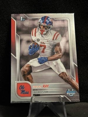 2025 Bowman University Chrome Traylon Ray 1st Bowman - Ole Miss | eBay
