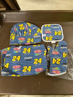 NASCAR Jeff Gordon Winner’s Circle Tailgater Chef’s Set.Apron, Mitt ...