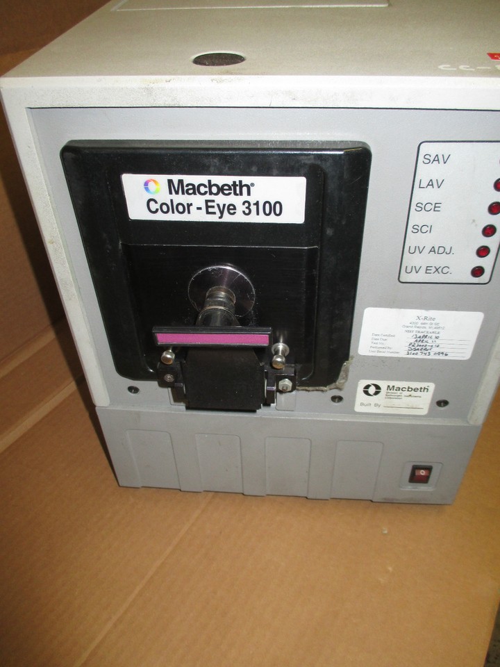 Gretag Macbeth Color Eye 3100 Laboratory Spectrophotometer Unit Module ...