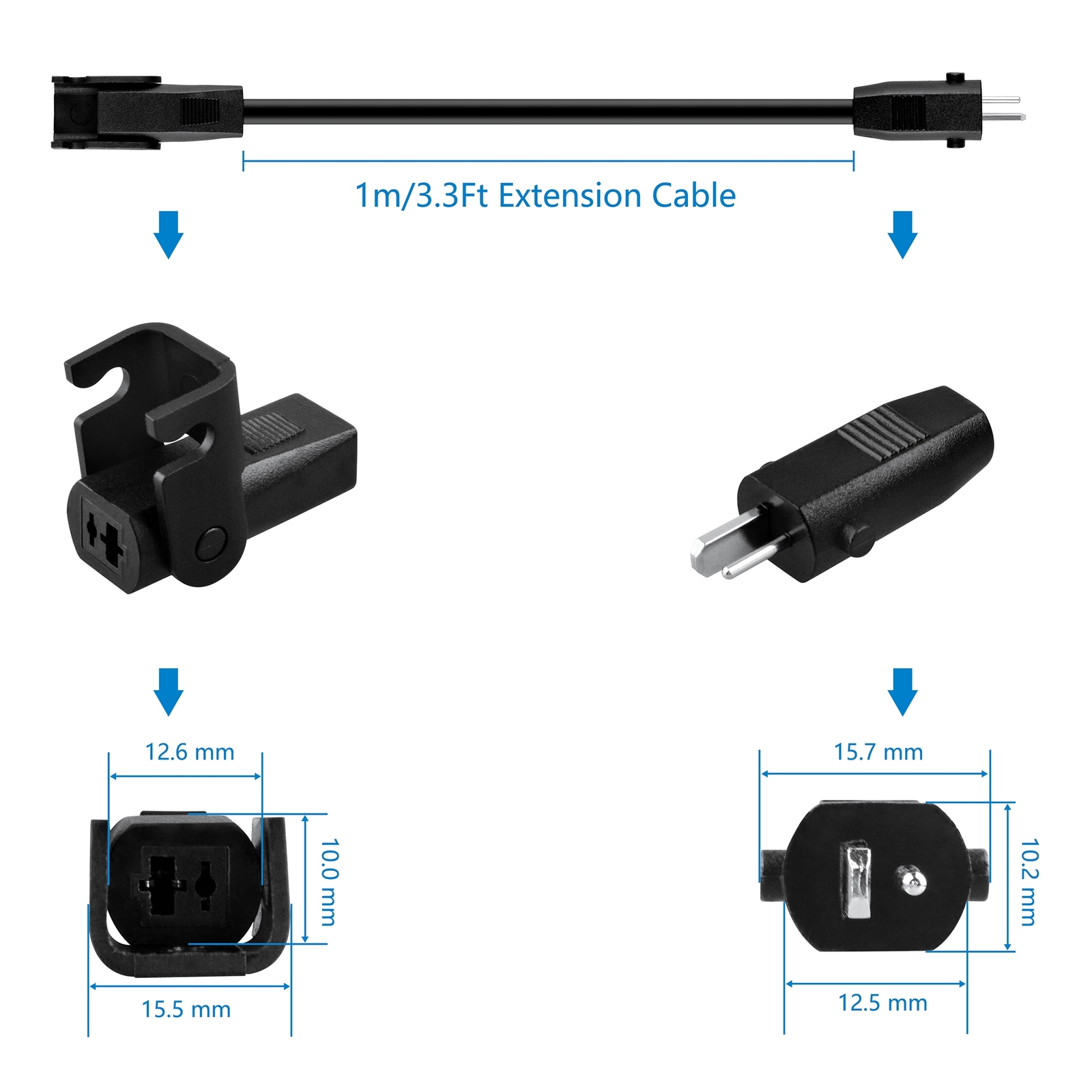 3ft Sofa Recliner DC Output Cable Cord For Limoss ZBHWX-A290020-A ...