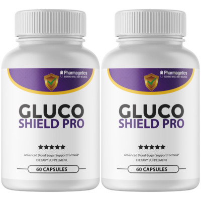 2 Bottles Gluco Shield Pro Supports Blood Sugar - Glucose Metabolism 60 ...