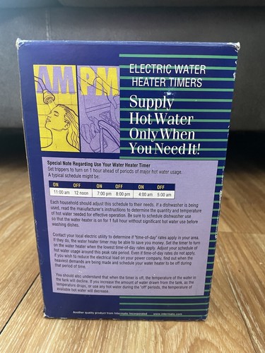 Intermatic WH40 Electric Water Heater Timer - Gray for sale online | eBay