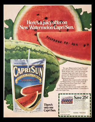 1984 Capri Sun Natural Fruit Drink Circular Coupon Advertisement | eBay