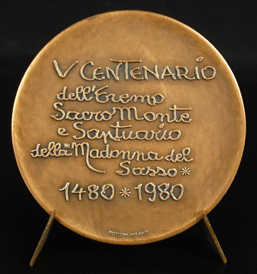 Medalla Centenario Santuario Mariano Madonna Del Sasso Suiza 1980 ...