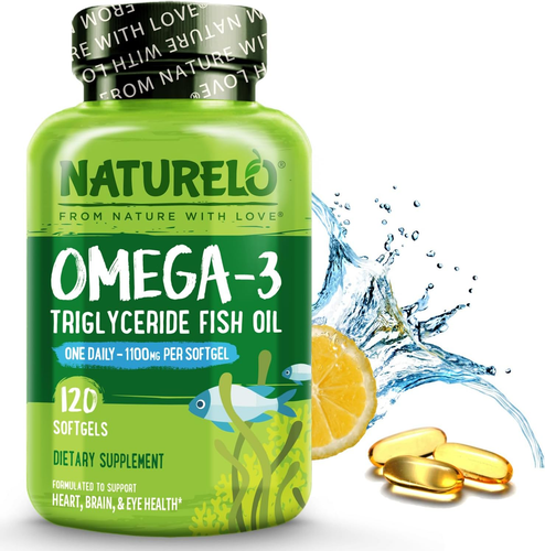 Burpless Omega 3 Fish Oil Supplement - 1100Mg Triglyceride Omega-3, EPA ...
