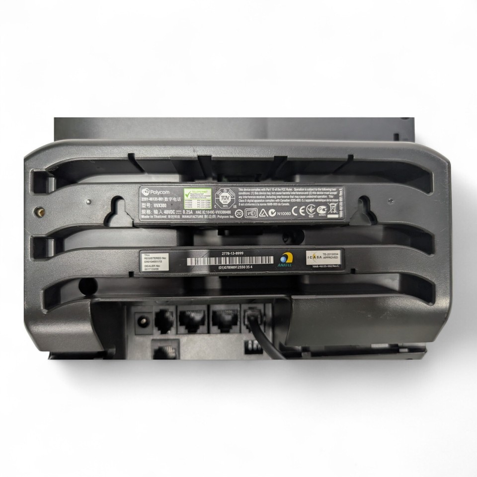 Polycom VVX 300 IP Phone 2201-46135-001 6-Line SIP VoIP Phone - Tested ...
