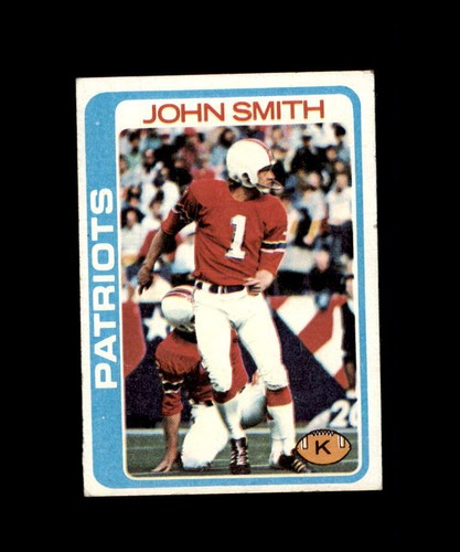 1978 TOPPS FOOTBALL CARD NEW ENGLAND PATRIOTS #136 JOHN SMITH | eBay