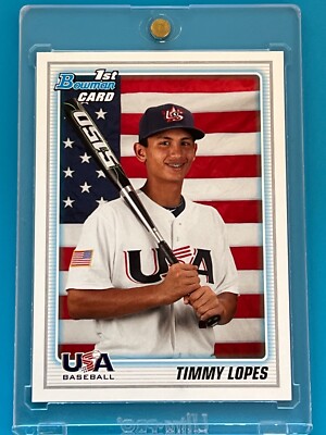 2010 BOWMAN DRAFT - USA BASEBALL - TIMMY " TIM " LOPES (RC) #BDPP101 ...