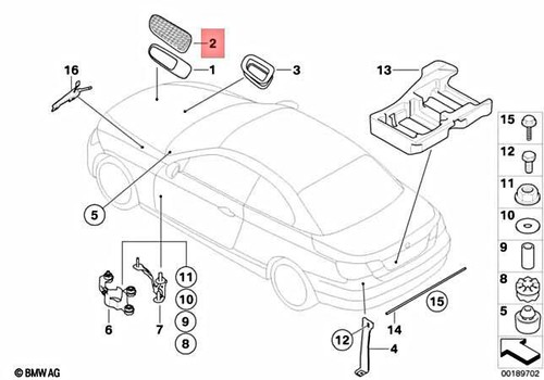 Genuine BMW E90 E92 E93 Engine Bonnet Grille Right OEM 51768041986 | eBay