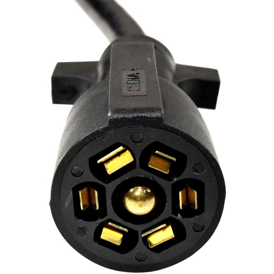 7 Way Socket Line Trailer Cord Junction Box 6ft Cable Wiring Plug | eBay