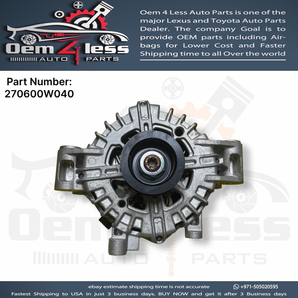 Lexus LX600 Alternator 2022, 2023 OEM 270600W040 27060-0W040 | eBay