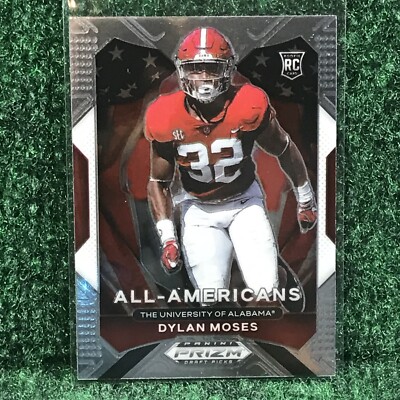 2021 Panini Prizm Draft Pick Dylan Moses All-American Rookie RC #190 ...