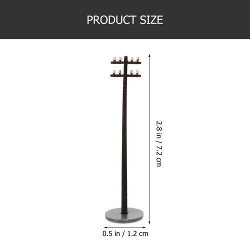 5 Pieces Model Building Telegraph Pole Models Mini Telephone Poles ...