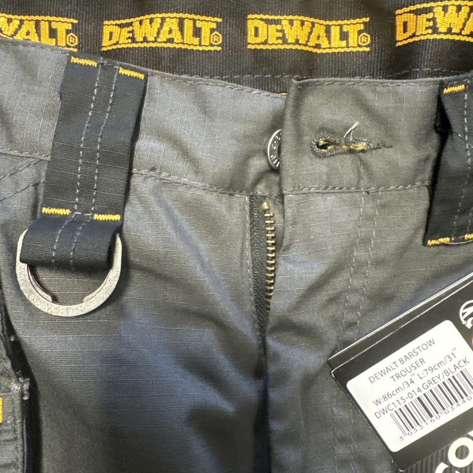 DeWALT BARSTOW WORK TROUSERS W34" L31" SLIM FIT - Brand new with tags ...
